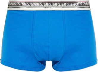 Versace Homme, Sous-v&ecirc;tements, Bleu, Taille: 2XL Boxer Briefs en Coton