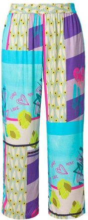 Angel Of Style Schlupfhose Hose Straight Fit farbiger Alloverdruck