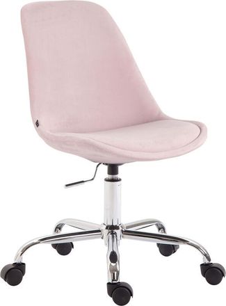 Clp Chaise de bureau Toulouse en velours rose
