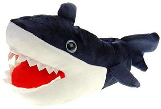 Footwear Studio Dunlop Pantoufles de Fantaisie Monster Claws pour Hommes,Requin Bleu,46 EU (XL)