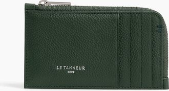 Le Tanneur Porte cartes large zipp&eacute; Lucien en cuir grain&eacute;