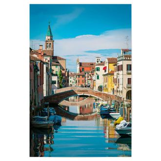 artboxONE Poster 75x50 cm Reise Chioggia - Kleines Venedig - Bild Stadt Architektur Buildings