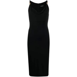 Versace Femme, Robes, Noir, Taille: 36 FR Medusa Midi Dress