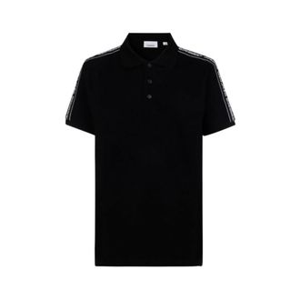 Burberry Baumwoll-Polohemd - - Tops - Herren - Schwarzk - XS