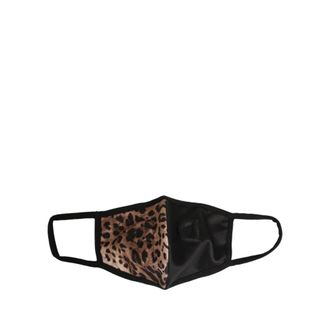 Dolce & Gabbana Leopardenmuster und Satin-Gesichtsmaske - - Accessories - Herren - Braun - ONE SIZE