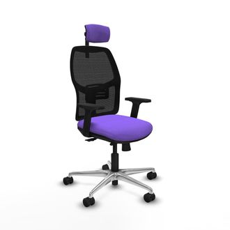 Piqueras y Crespo Alfera Stuhl mit Lendenst&uuml;tze mit 2D-Armlehnen und h&ouml;henverstellbarem Kopfteil und Neigungsverstellung, ausgestattet mit Syncro/Traslack und Schneides