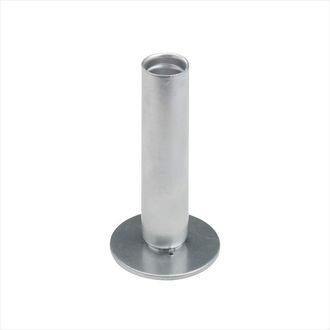 NKlaus 1x Kerzenhalter 12cm hoch Kerzenständer silbern für Tafelkerzen? 2cm Stabkerzen Hochzeit Deko 2866