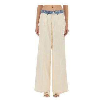 Moschino Femme, Pantalons, Beige, Taille: 34 FR Pantalone Urban