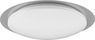 Trio Leuchten LED Bad Deckenleuchte Frodeno 680214800, Kunststoff Weiß,Rand klar, inklusiv 18.5 Watt LED, Starlight Effekt, Farbwechsler, Memory Funktion, Fernbedie