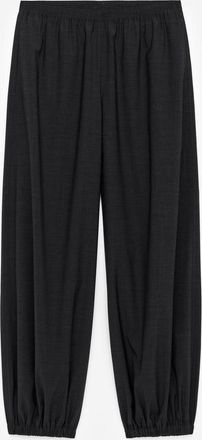 Arket Hose Mit Barrel Leg -Grau