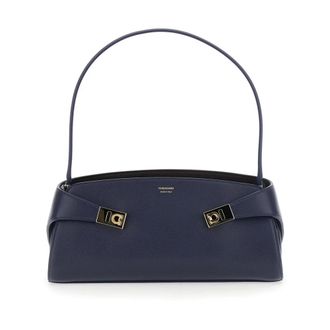 Ferragamo HUG Schultertasche - - Bags - Damen - Blau - ONE SIZE