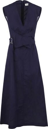 ottod'Ame Femme, Robes, Bleu, Taille: 40 FR Long Cotton Dress