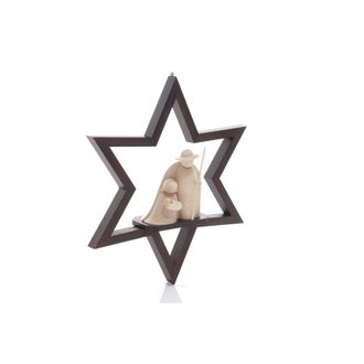 Rudolphs Schatzkiste Fensterdekoration Fensterbild Stern mit Maria & Josef HxB 23x23cm NEU Dekoration Fenster Weihnachten Weihnacht Winter Holz Deko Seiffen Erzgebirge