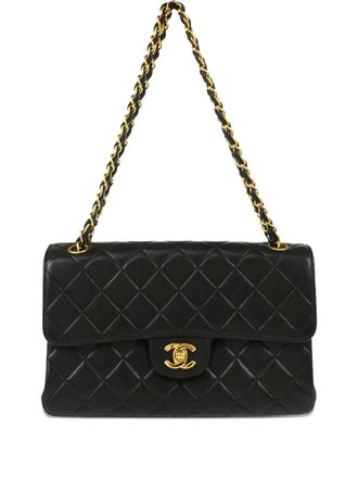 Chanel sac porté épaule Double Sided (1997) - Noir