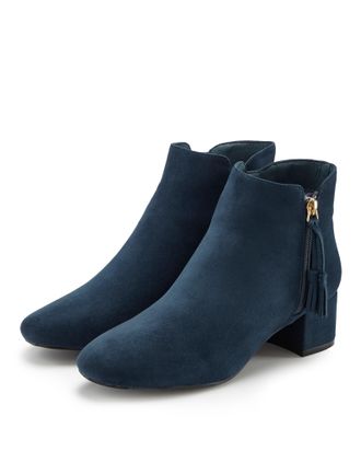 Lascana Stiefelette LASCANA, Damen, Gr. 35, blau, Obermaterial: 100% Textilmaterial. Decksohle: 100% Lederimitat. Futter: 100% Textilmaterial. Laufsohle: 100%