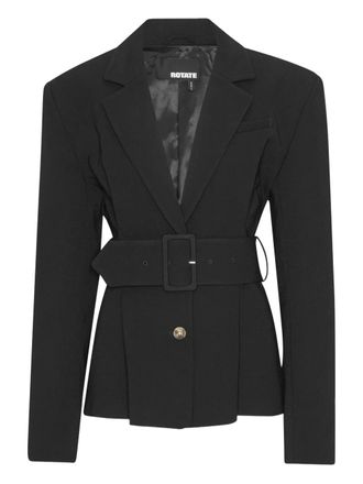 Rotate blazer à taille ceinturée - Noir