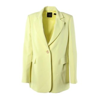 Pinko Einreihiger Blazer - - Jackets - Damen - Gelb - M