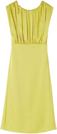 Jil Sander Knielanges Kleid - Grün