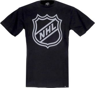 47 Brand Homme, Tops, Noir, Taille: XL NHL Current Shield Logo Echo Tee