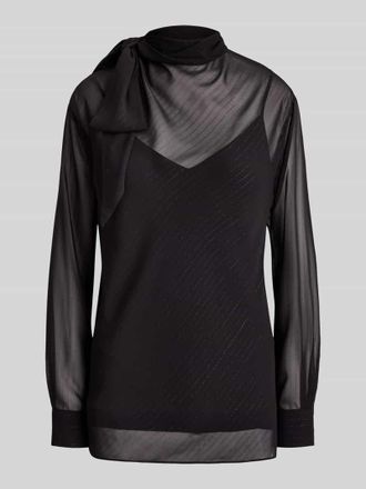 Lauren Ralph Lauren Loose Fit Langarmbluse mit Schimmernde Details