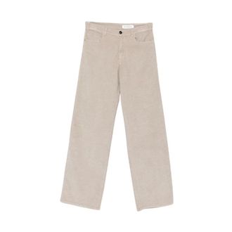 White Sand Gerade geschnittene Hose - - Trousers - Damen - Beige - S
