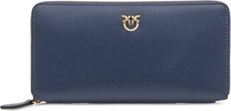 Pinko Pinko, Femme, Accessoires, Bleu, Taille: ONE Size Portefeuille zipp&eacute;