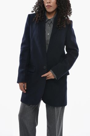 Stella McCartney Einreihiger Mantel BRYCE mit Pattentaschen Stella McCartney