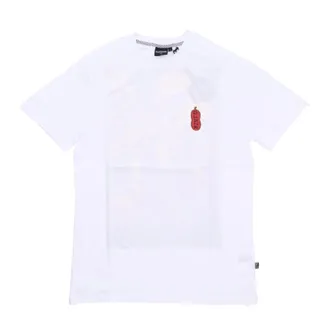 Dolly Noire Wei&szlig;es Herren-Tee mit Einzigartigem R&uuml;ckendruck - - Tops - Herren - Wei&szlig; - XL