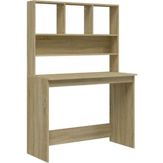 Les Tendances Bureau avec étagères Chêne sonoma 102x45x148