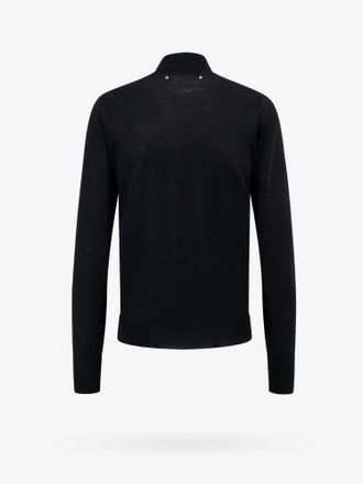 Golden Goose Womens Dilara Virgin Wool Turtleneck Black Rib Rib: Sweater