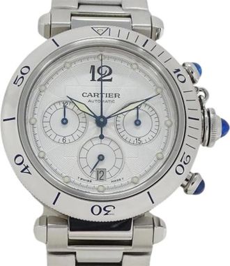 Cartier Montre vintage doccasion - Homme - Pre-owned - Blanc - Taille: ONE Size