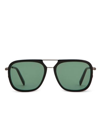 Tod's lunettes de soleil &agrave; monture pilote - Noir