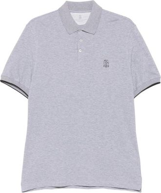 Brunello Cucinelli Logo-embroidered Piqu&eacute; Polo Shirt
