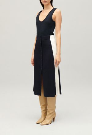Claudie Pierlot Jupe midi bicolore