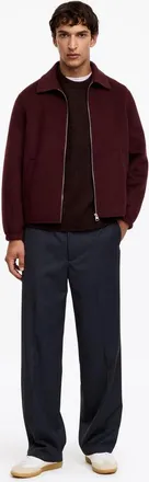Arket Doubleface-Jacke Aus Wollmischung -Rot
