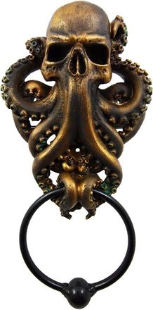 Atlantic Sammlerstücke Bermuda Triangle Ocean Monster Oktopus Kraken Warrior Deko Kunstharz Türklopfer Figur