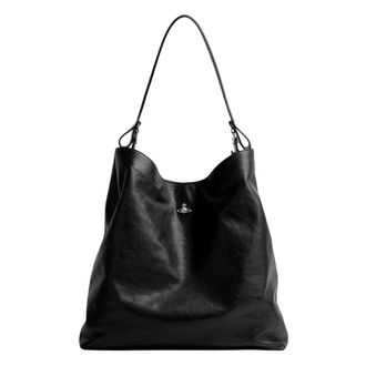 Vivienne Westwood Lottie Schultertasche Gro&szlig; - - Bags - Damen - Schwarzk - ONE SIZE