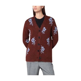 Jil Sander Kurze Cardigan Pullover - - Knitwear - Damen - Braun - XS