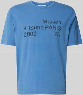 Maison Kitsun&eacute; Relaxed Fit T-Shirt mit Logo-Print