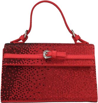 Gedebe Gedebe, Femme, Sacs, Rouge, Taille: ONE Size Mini Sac en satin et strass