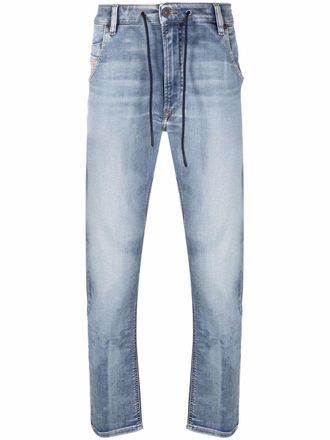 Diesel jean &agrave; coupe fusel&eacute;e - Bleu