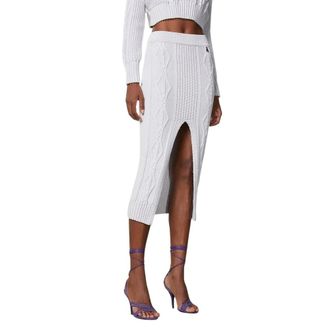 Patrizia Pepe Femme, Jupes, Blanc, Taille: 42 FR Skirts