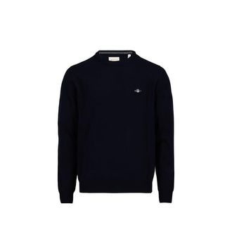 GANT Pull col rond droit uni en laine