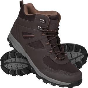 Mountain Warehouse Mcleod Chaussures de marche larges, Brun fonc&eacute;, 9