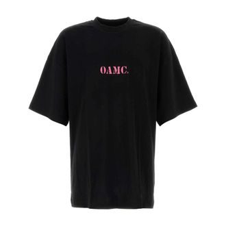OAMC Klassisches Schwarzes Baumwoll-T-Shirt - - Tops - Herren - Schwarzk - M