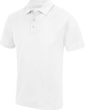Just Cool Herren Polo-Shirt Sports (4XL) (Schneeweiß)