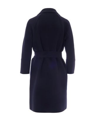 Max Mara Womens Wool Coat Arona Midnight Blue Virgin