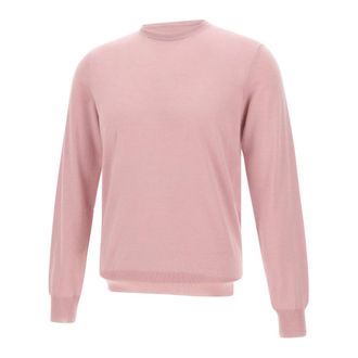 FILIPPO DE LAURENTIIS Homme, Pulls, Rose, Taille: L Pull Rose en Laine Soie Cachemire
