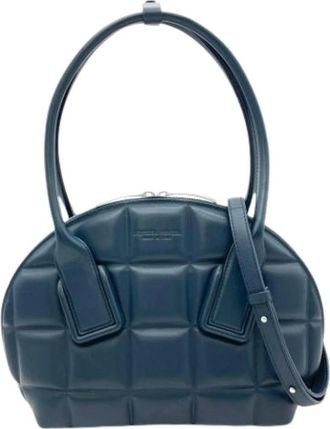 Bottega Veneta Sac bandouli&egrave;re vintage Pre-owned - Femme - Pre-owned - Bleu - Taille: ONE Size
