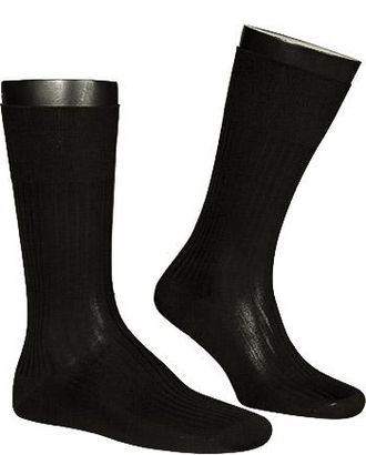 Falke Herren Socken schwarz Baumwolle & Mix unifarben